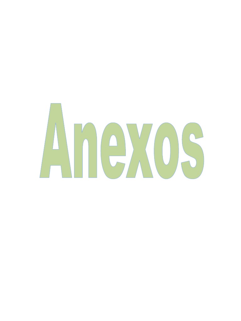 Anexos | PDF
