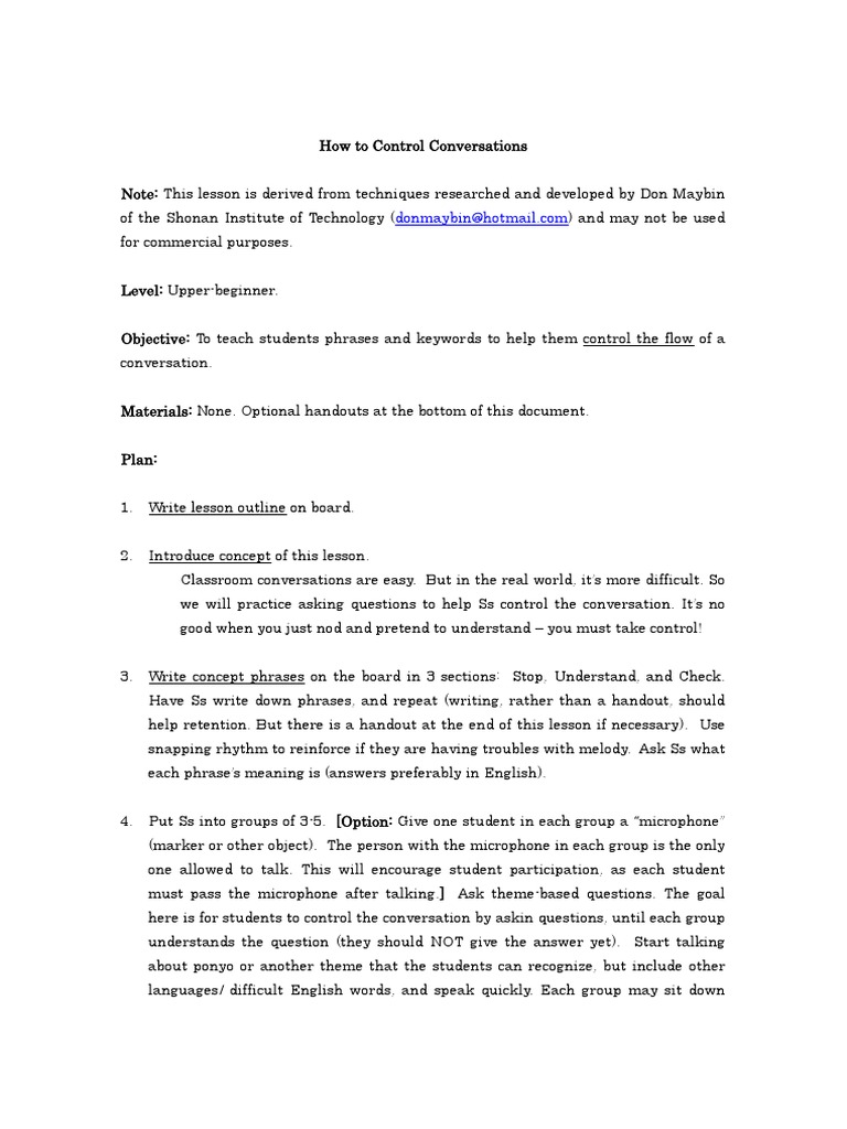 Conversations | PDF | Question | Cognition