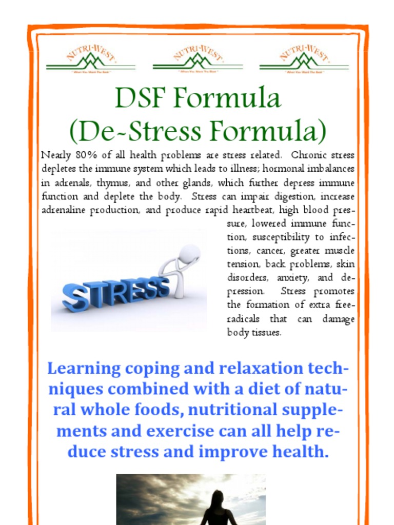 DSF Formula Brochure | PDF | Stress (Biology) | Human Body