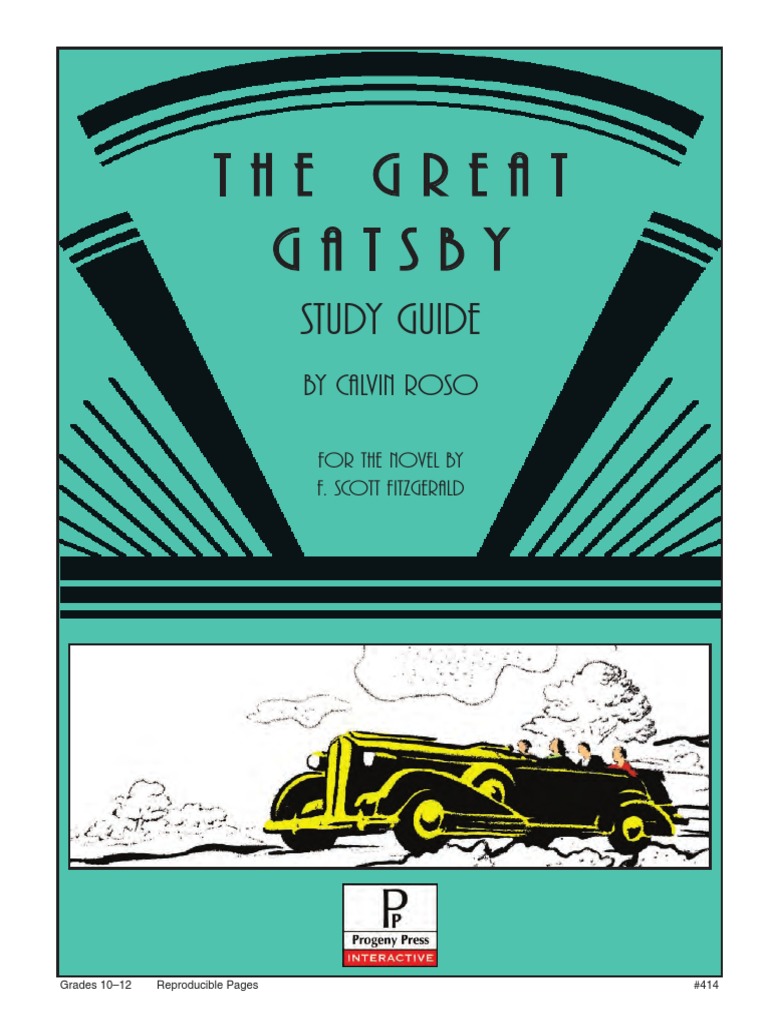 Great Gatsby Study Guide | PDF | F. Scott Fitzgerald | The Great Gatsby