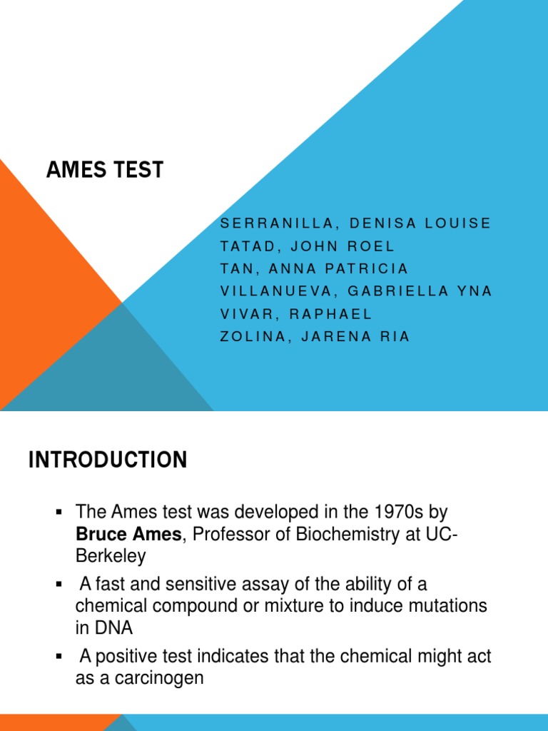 AMES Test | PDF | Mutagen | Mutation