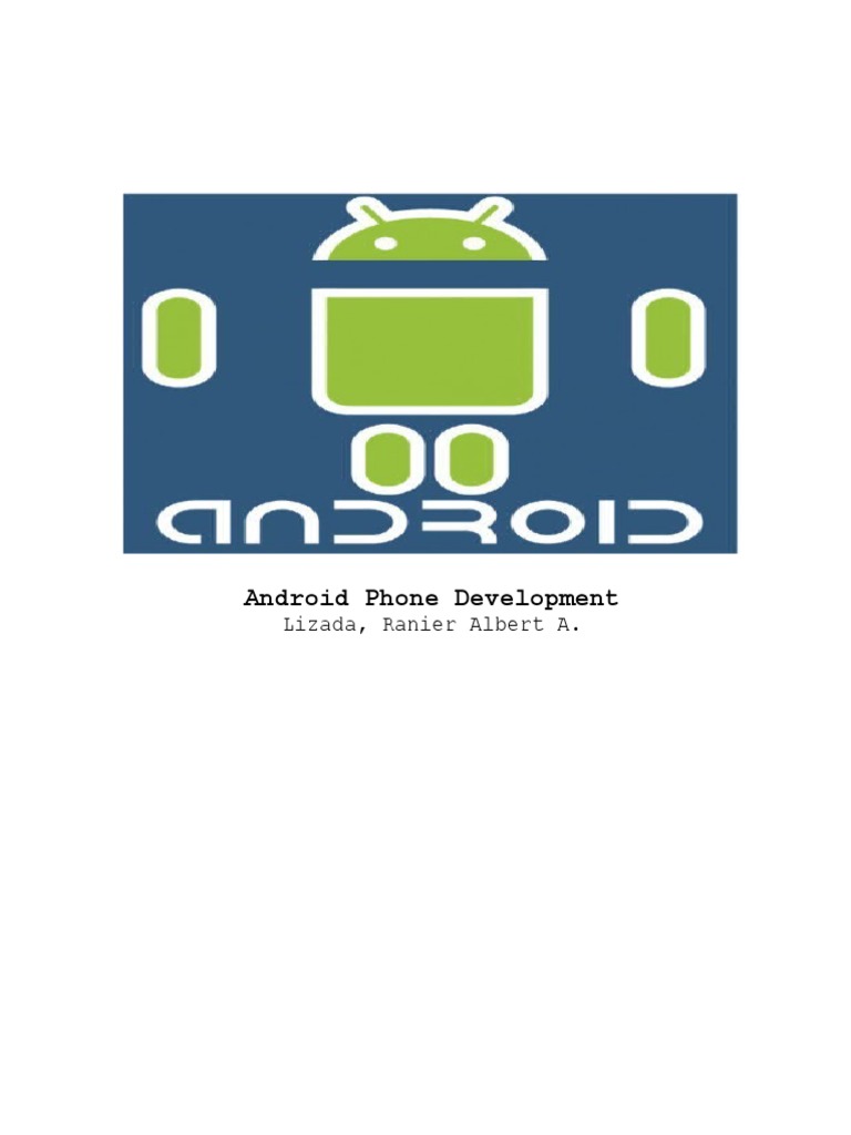 Android Phone Development | PDF | Android (Operating System) | Library (Computing)