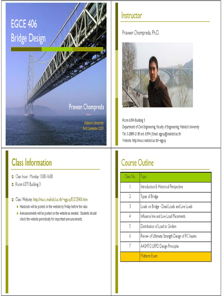 Outline Bridge Design | Download Free PDF | Building Engineering ...