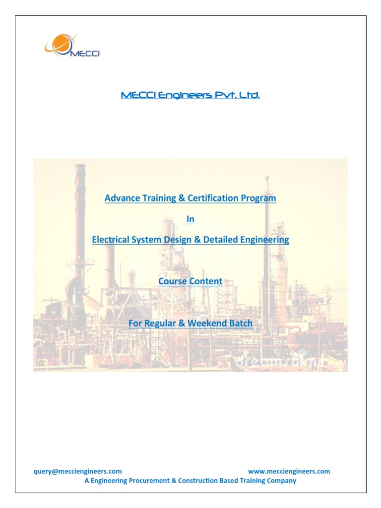 Electrical Design & Detailed Engineering | PDF | Electrical Substation ...