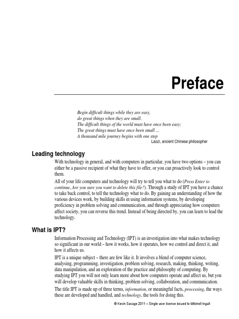 Preface: Leading Technology | PDF | Evaluation | Human–Computer Interaction