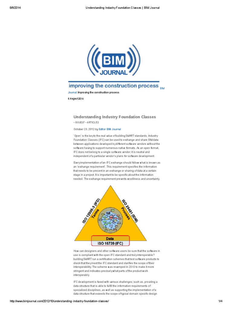Understanding Industry Foundation Classes - BIM Journal | PDF ...
