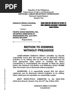 Motion To Dismiss Sample | PDF | Pleading | Complaint