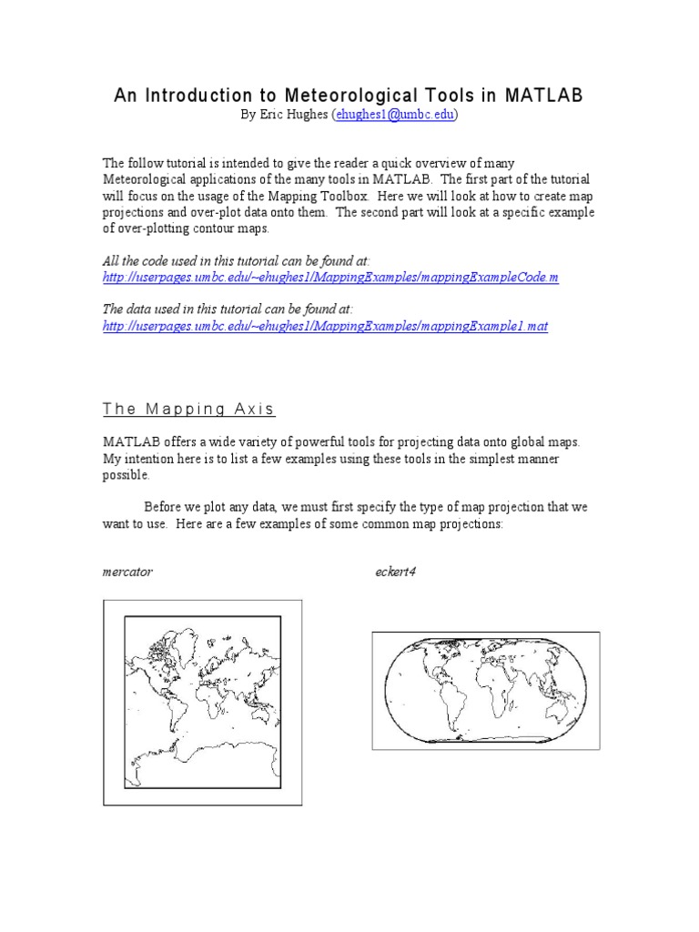 Using Mapping Tools in MATLAB | PDF | Contour Line | Matlab