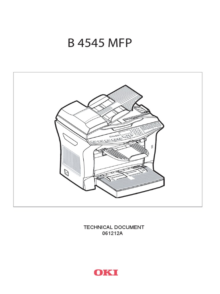 OKI B4545 Service Manual | PDF | Electrical Connector | Image Scanner