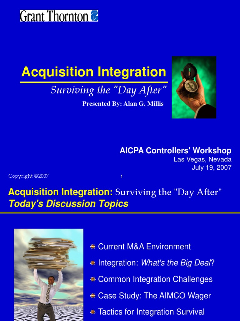 Acquisition Integration | Mergers And Acquisitions | Goal