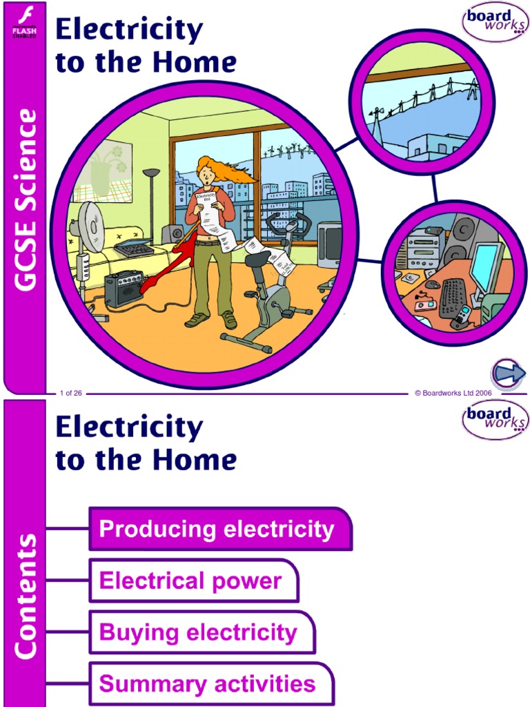 GCSE Electricity To The Home | PDF | Kilowatt Hour | Watt