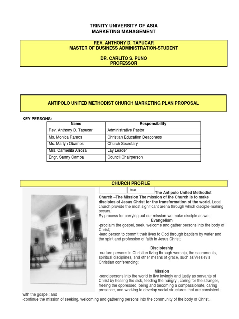 United Methodist Church Marketing Plan - New | Download Free PDF ...