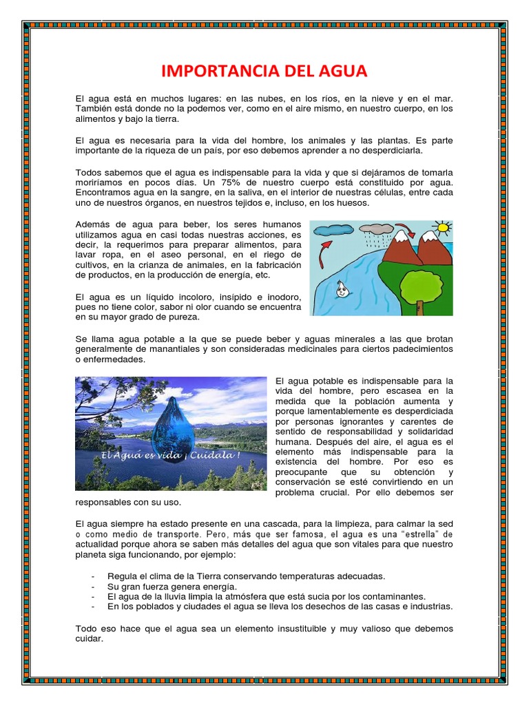 Importancia Del Agua