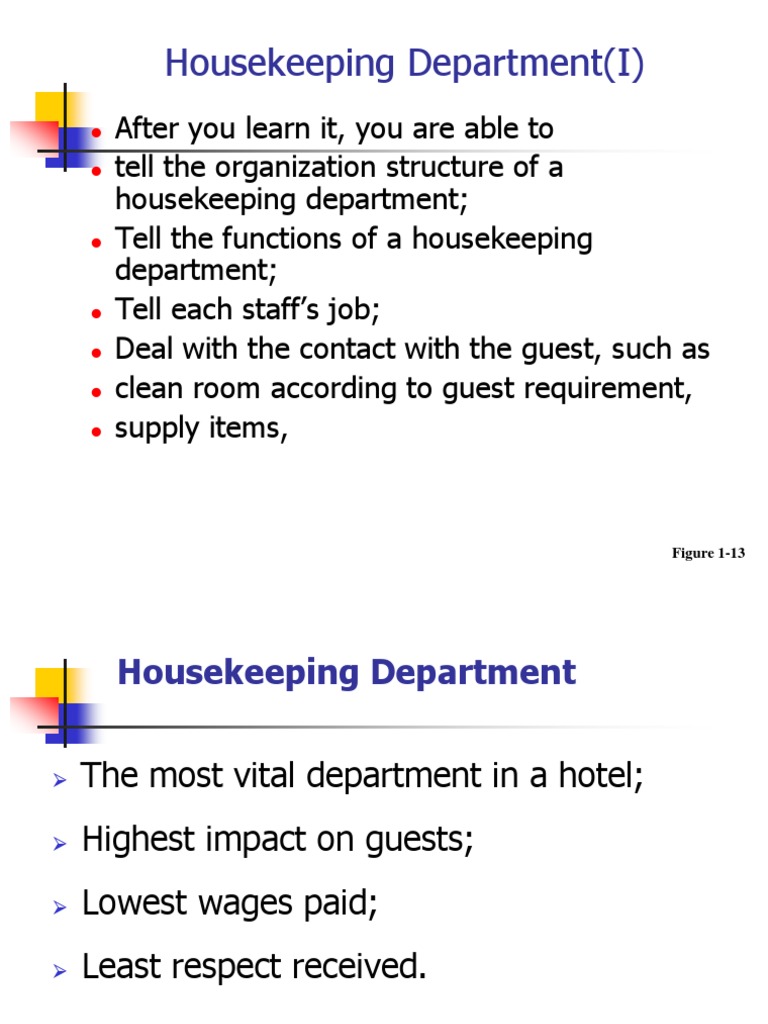 Functions of Housekeeping Department | PDF | Housekeeping | Laundry
