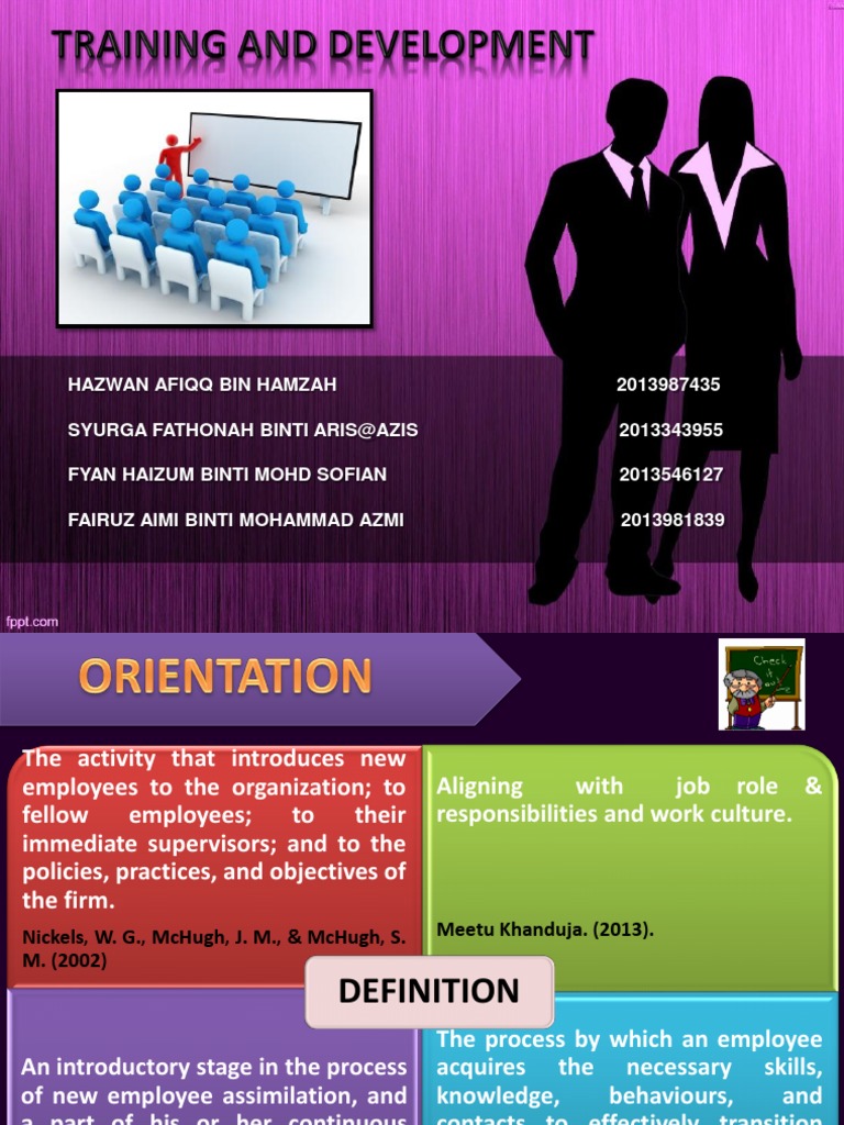 HR Training and Employee Orientation | PDF | Team Building | Goal