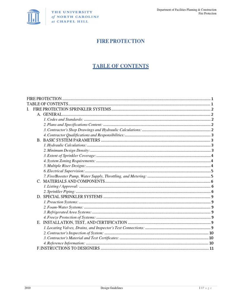 Fire Protection Design Guidelines | PDF | Fire Sprinkler System | Pipe ...