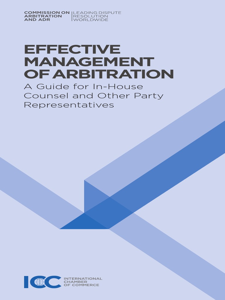 ICC International Arbitration Guide For In-House Counsel | PDF ...