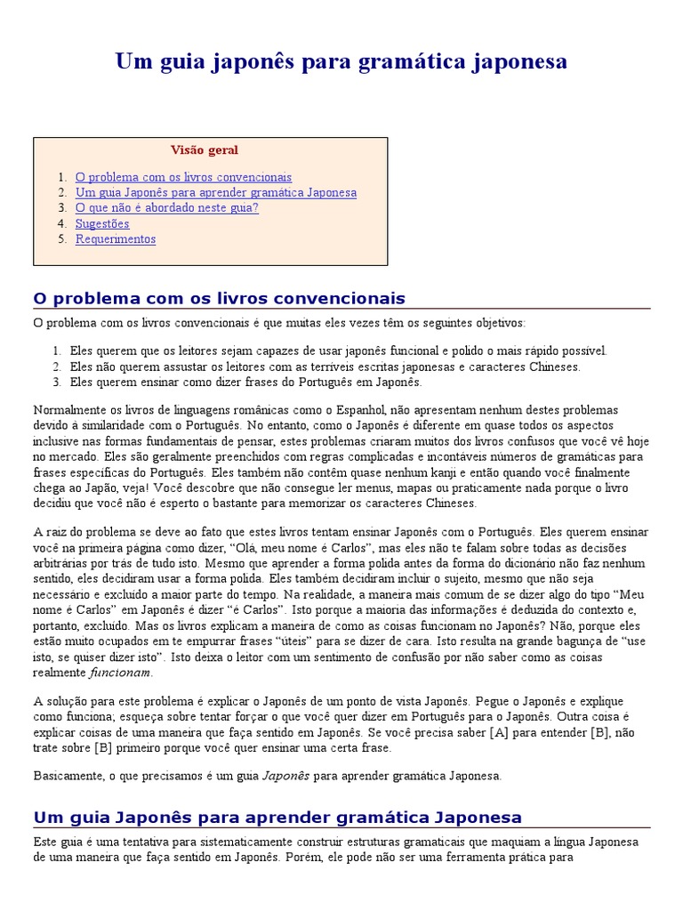 Tae Kim's Japanese Guide To Learning Japanese Grammar | PDF | Kanji ...