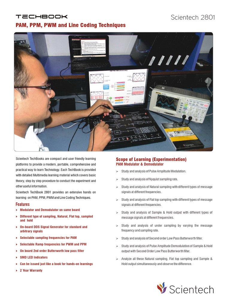 Scientech 2801 | PDF | Modulation | Sampling (Signal Processing)