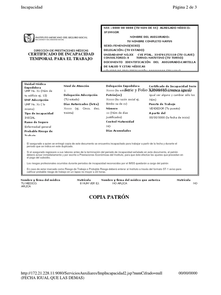 Formato-edit-Incapacidad by ChrisNoid | PDF | Business