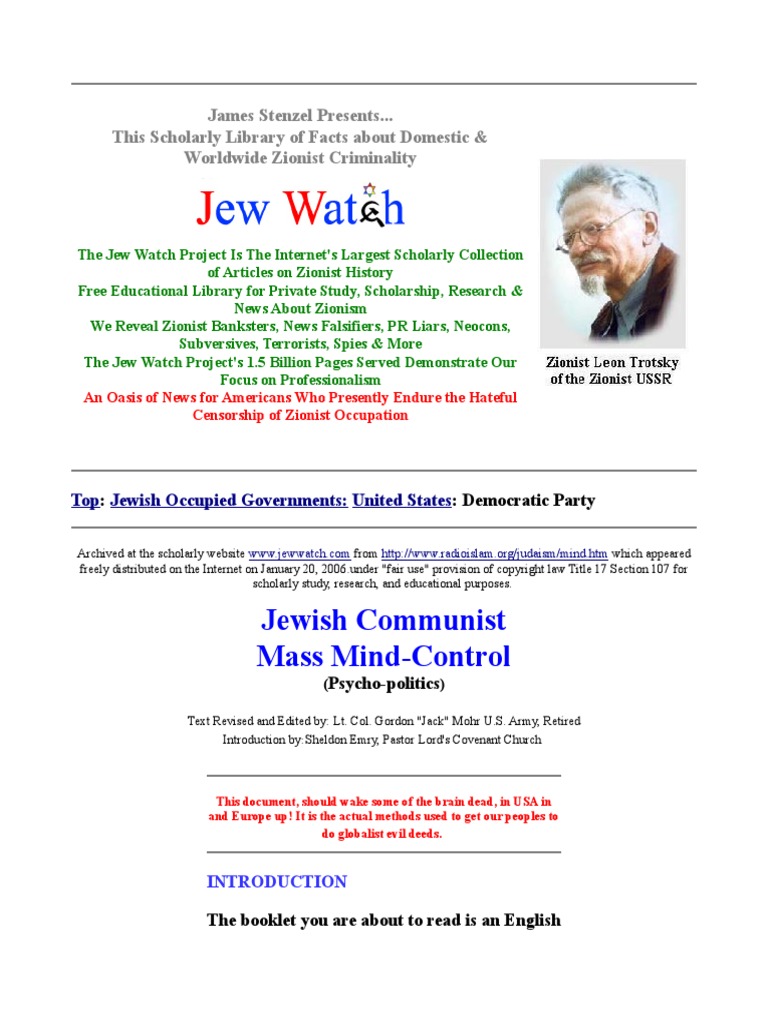 Methods Used For Achieving The NWO | PDF | Hypnosis | Zionism