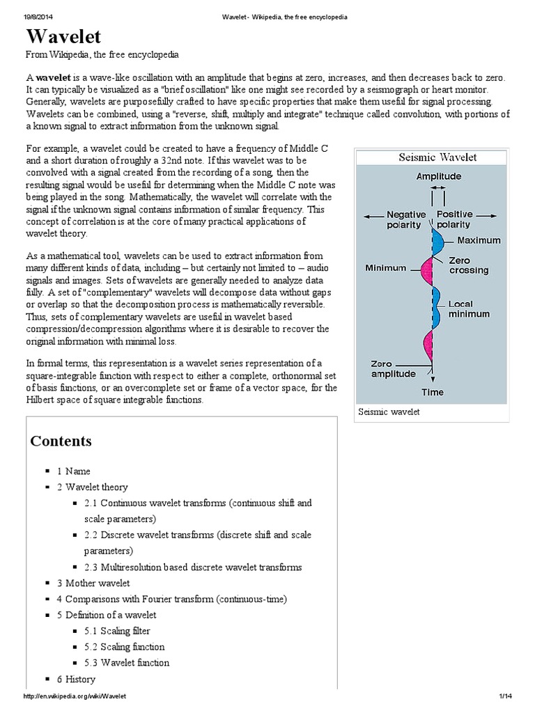 Wave Let | PDF | Wavelet | Signal Processing