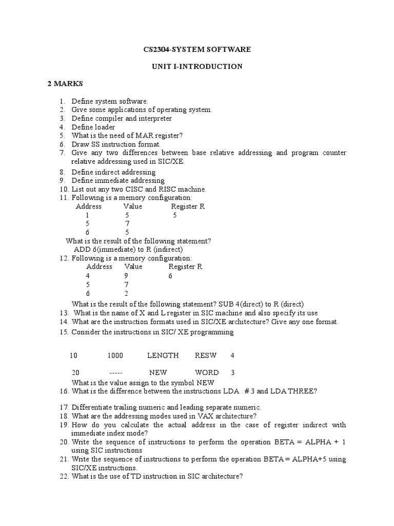 SS Questions Only | PDF | Macro (Computer Science) | Interface (Computing)