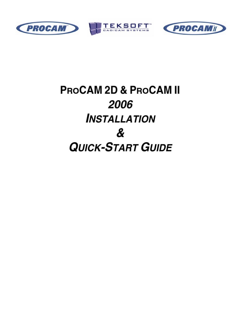 ProCAM Installation Guide | PDF | Button (Computing) | Windows 2000