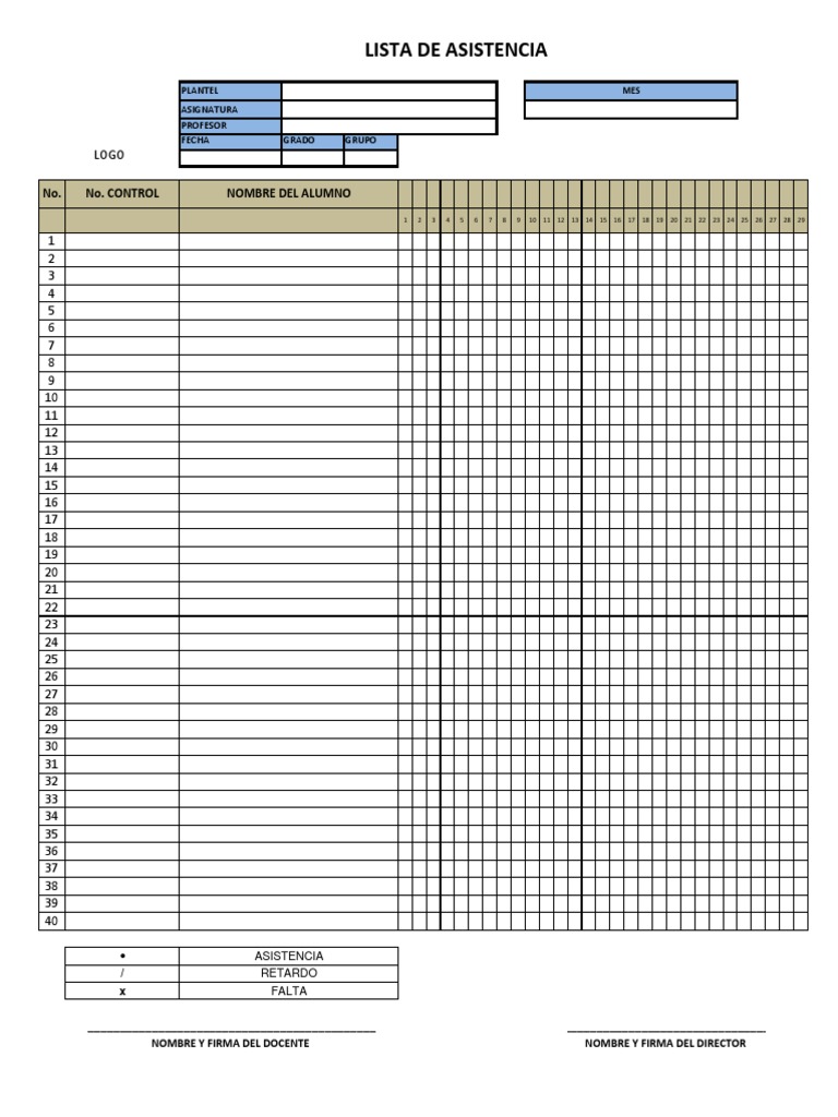 Listas De Asistencia