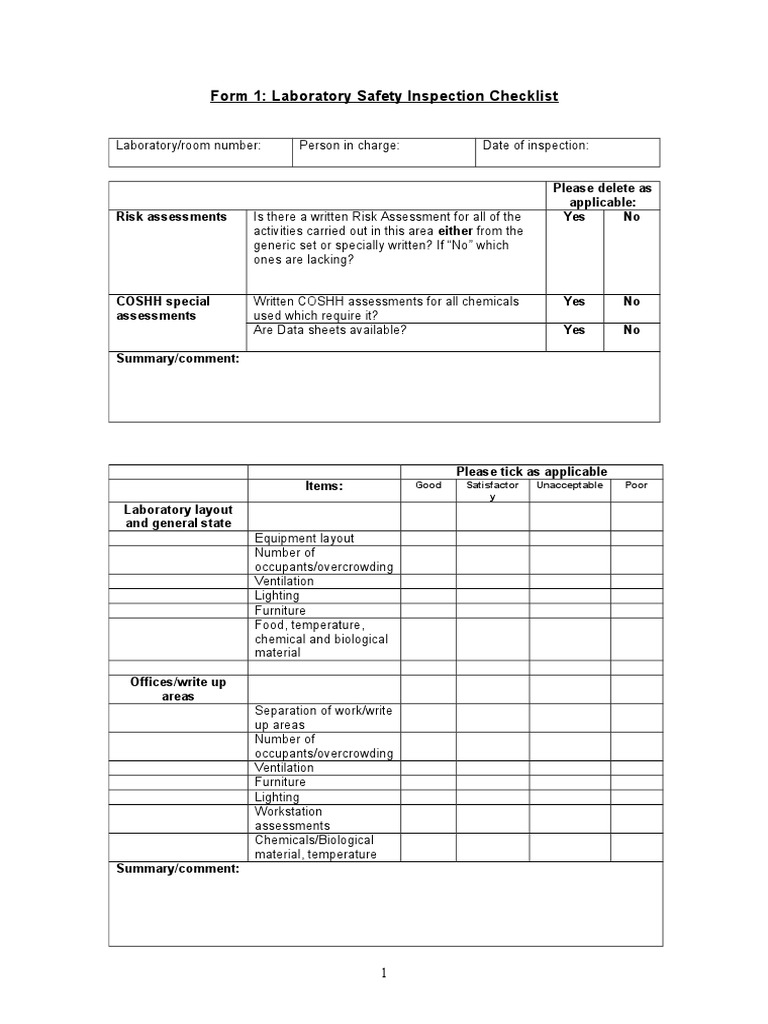 Form Lab Safety | PDF | Laboratories | Science