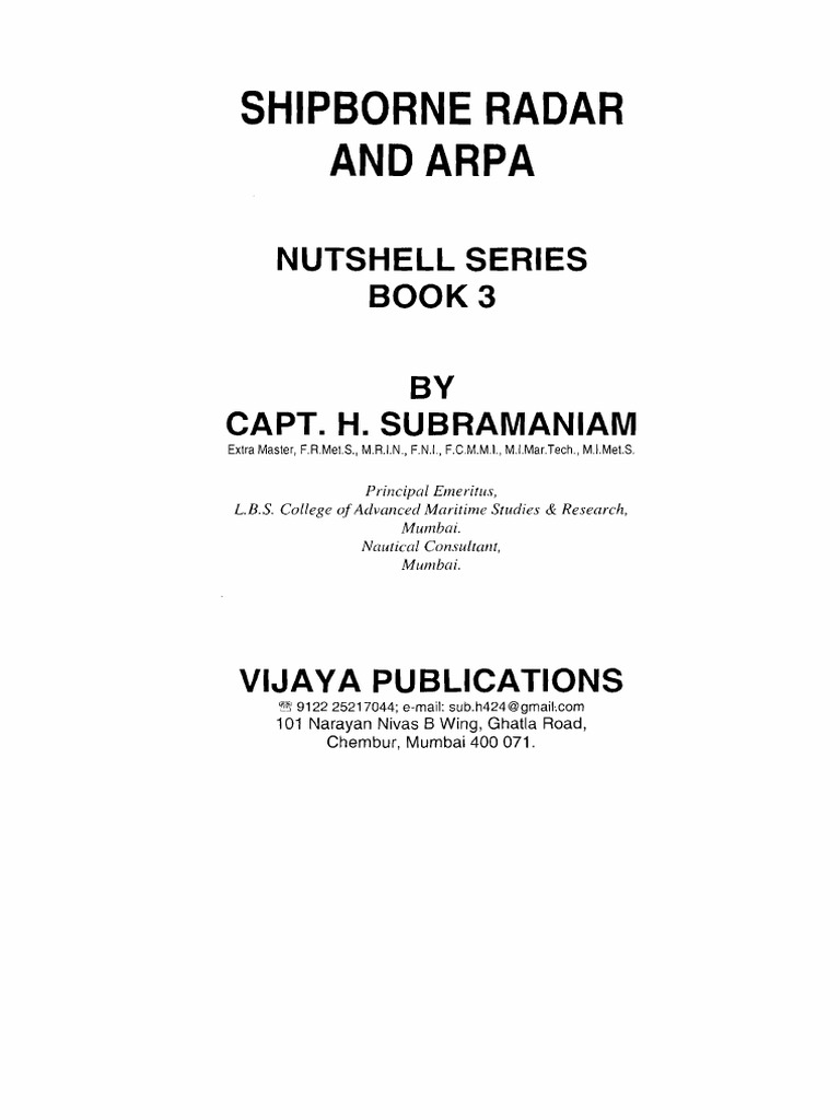 Marine Radar and Arpa SUBRA | PDF | Attenuation | Radar