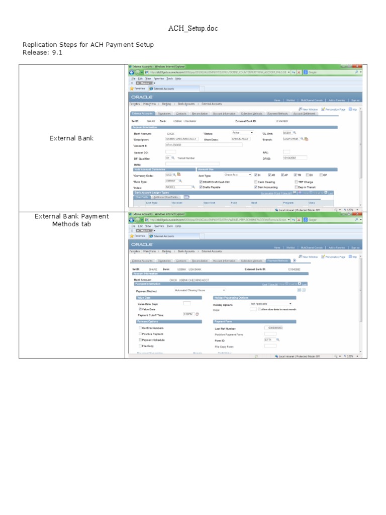 ACH Payment Setup Guide | PDF