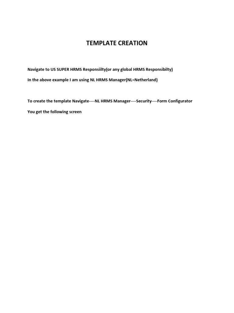 HRMS Template Creation Guide | PDF | Tab (Gui) | Areas Of Computer Science