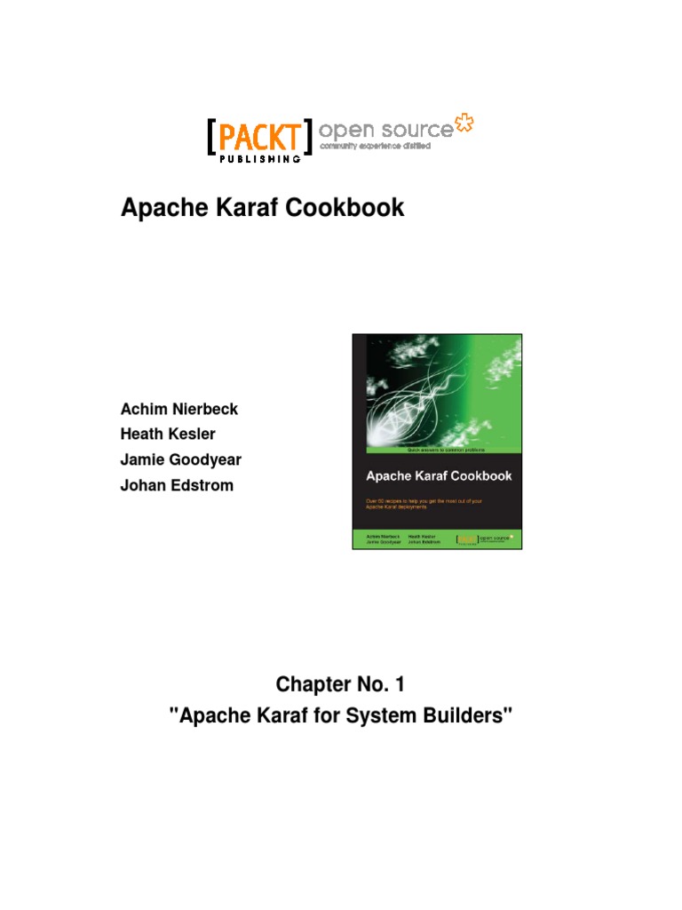 Apache Karaf Cookbook Sample Chapter | PDF | Command Line Interface | File System