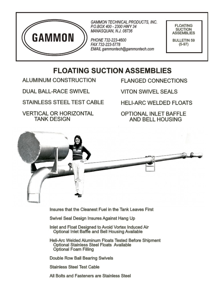 Gammon: Floating Suction Assemblies Floating Suction Assemblies | PDF ...
