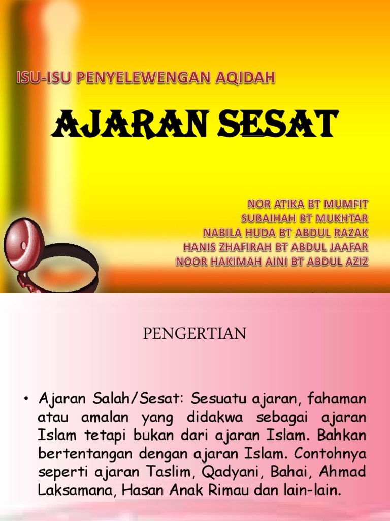Ajaran Sesat | PDF | Agama & Spiritualitas