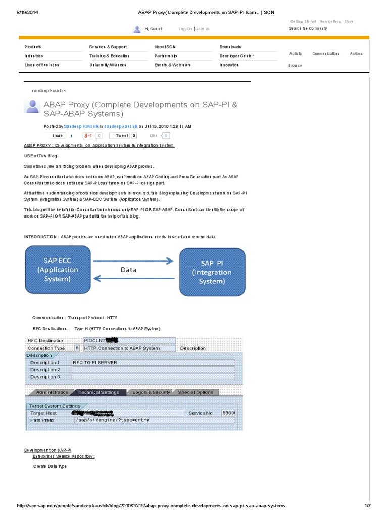 Abap Proxy Complete Developments On Sap Pi Andam Pdf Subroutine 7074