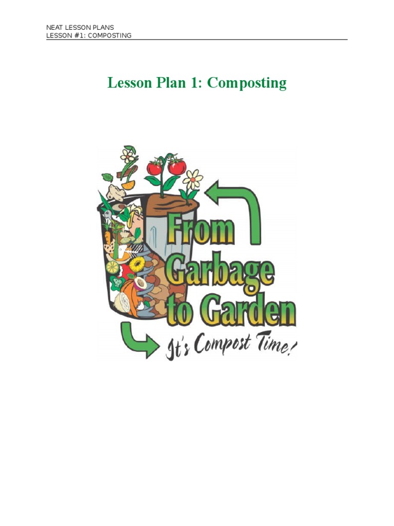 Lesson Plan | PDF | Compost | Horticulture And Gardening