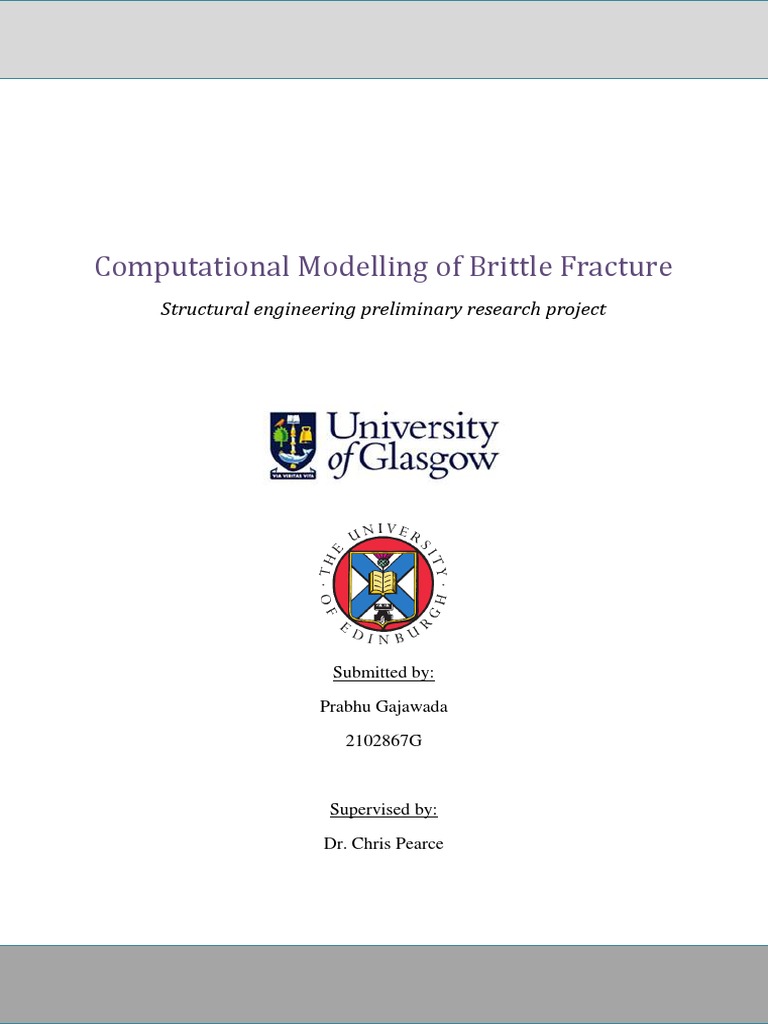 Computational Modelling of Brittle Fracture - Draft | PDF | Fracture Mechanics | Fracture