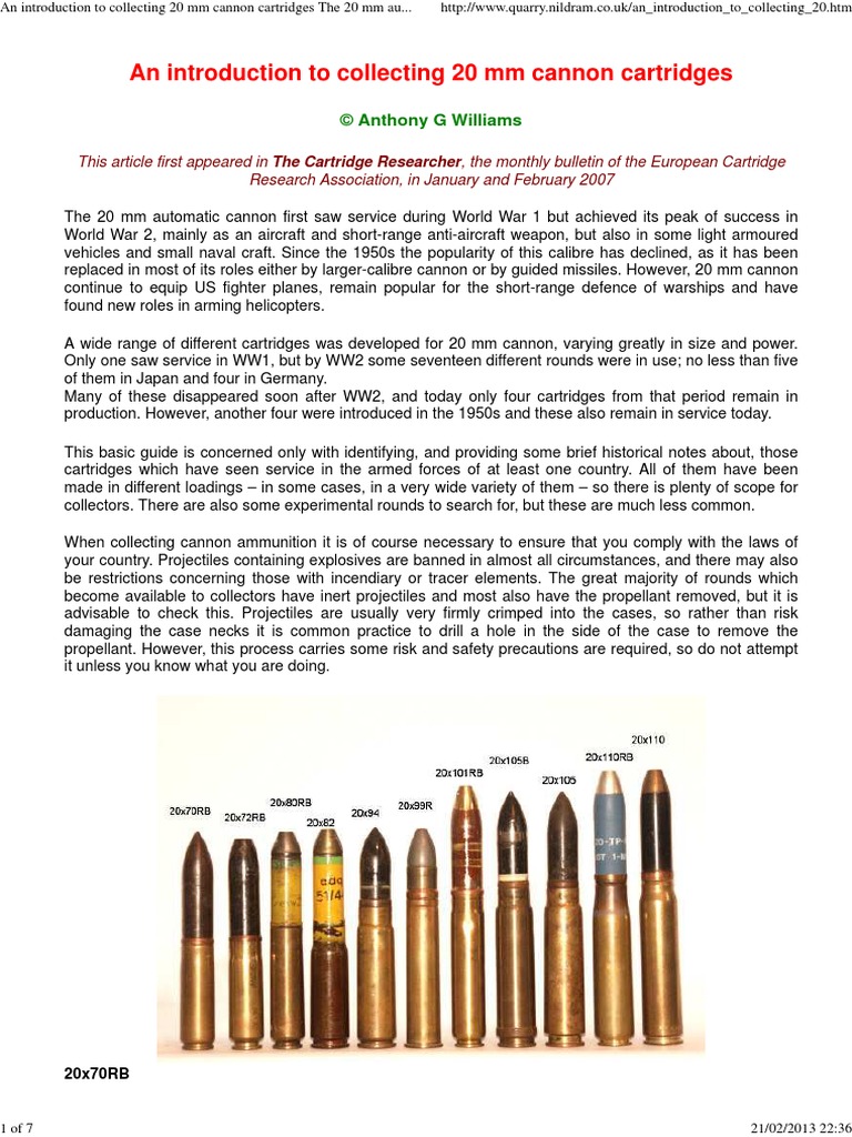 Amm 20mm Cannon Cartridges | Cartridge (Firearms) | Anti Aircraft Warfare