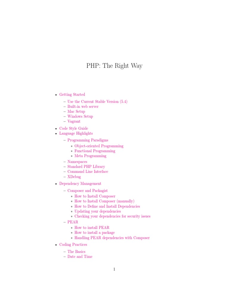 PHP The Right Way | Download Free PDF | Php | Password