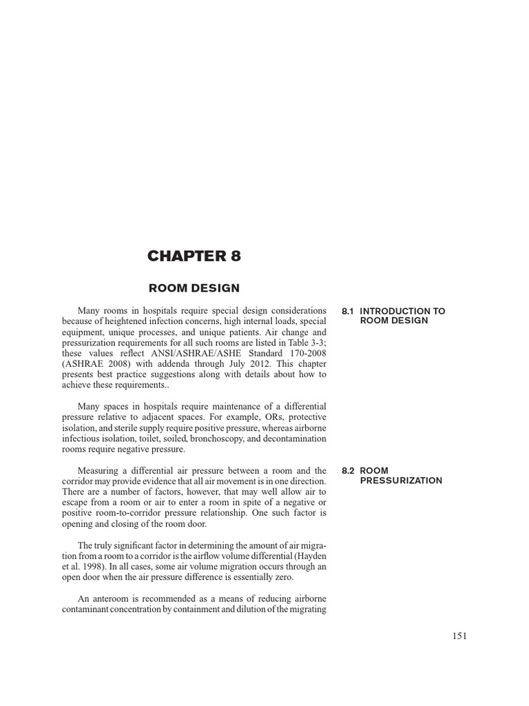 ASHRAE HVAC-HospitalBook Room Design | PDF | Operating Theater ...