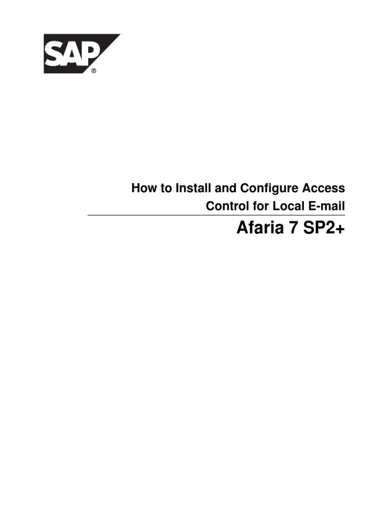 Access Control For Local Email | PDF | Computers