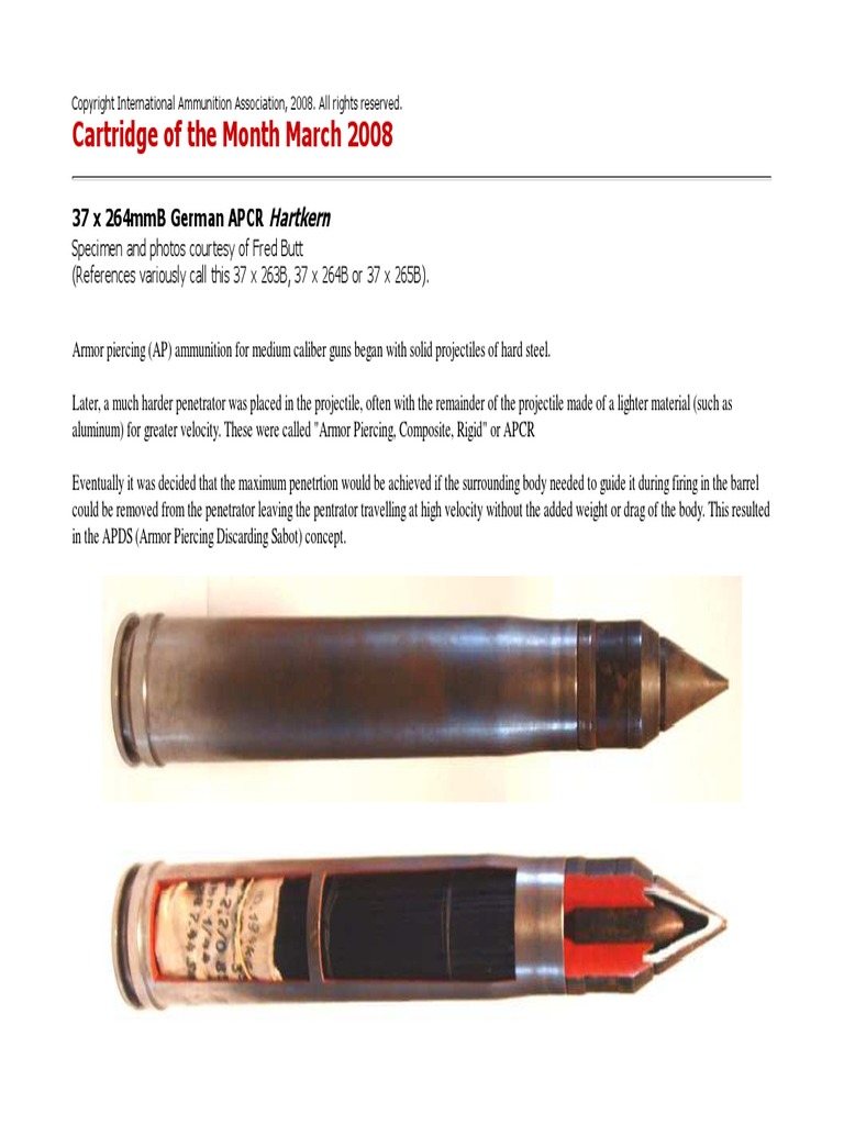 Amm 3.7cm x264 APCR Hartkern | PDF