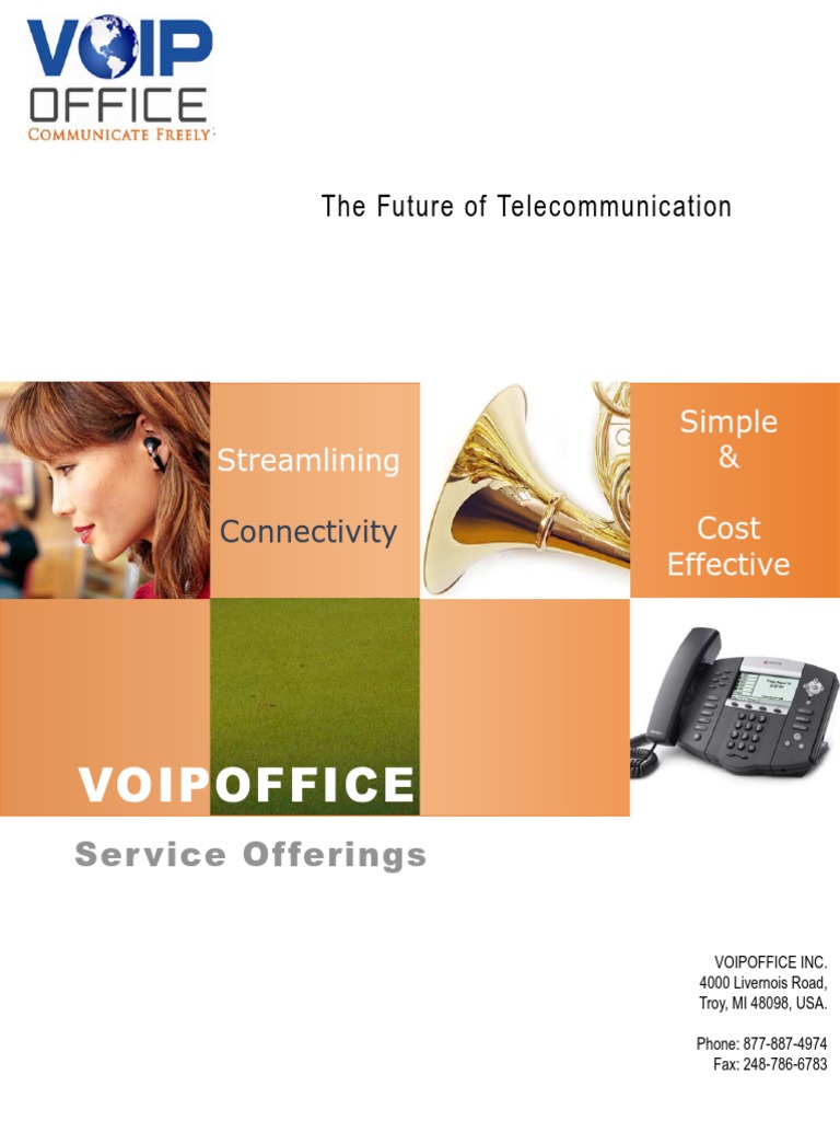 Voipoffice Brochure | PDF | Voice Over Ip | Voicemail