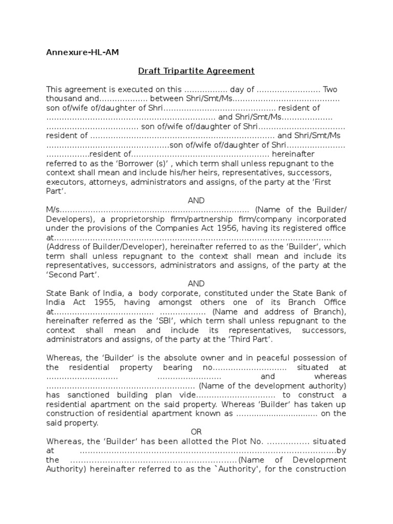 TRIPARTITE AGREEMENT.doc | Common Law | Government