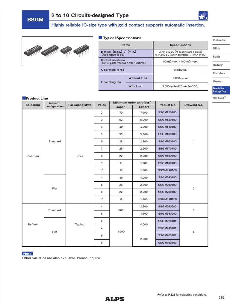 2 To 10 Circuits-Designed Type: Highly Reliable IC-size Type With Gold ...