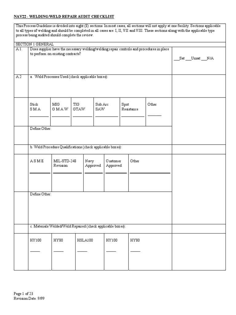 Weld Audit | PDF | Welding | Construction