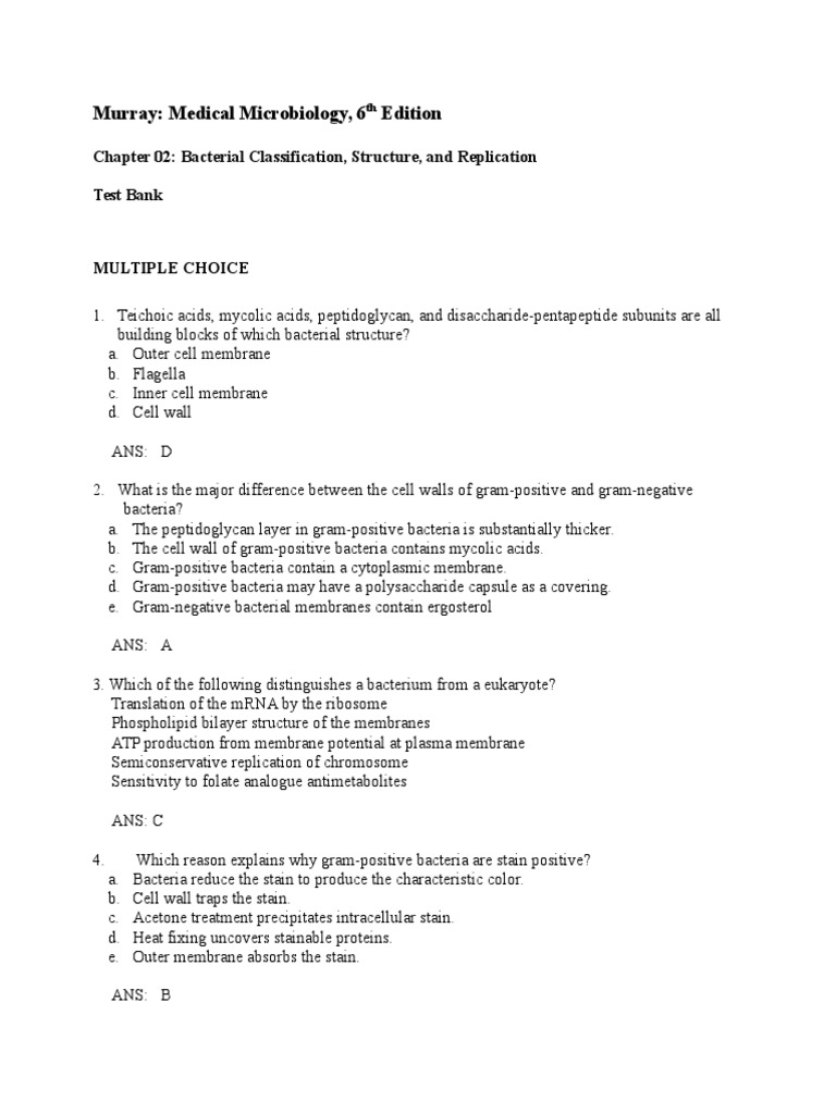 Murray: Medical Microbiology, 6 Edition: Chapter 02: Bacterial ...