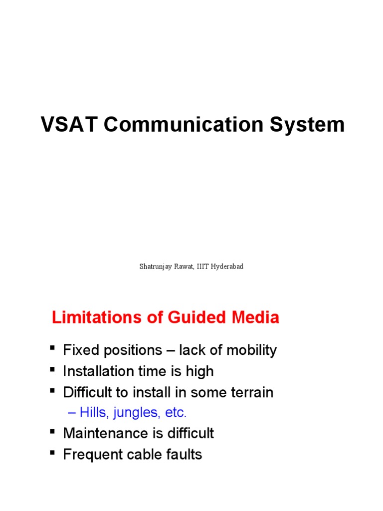 VSAT Communication System | PDF | Channel Access Method | Very Small ...